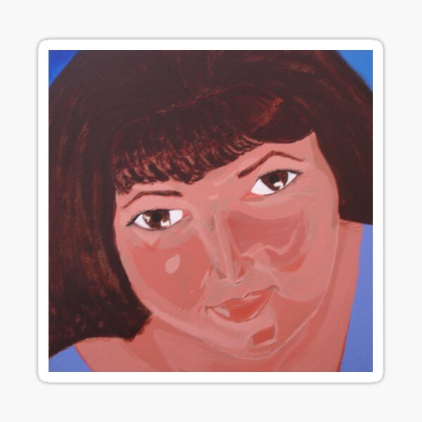 "Self Portrait" Sticker by bronwynblair | Redbubble