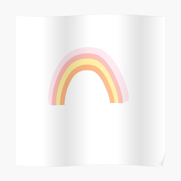"Cute pastel rainbow" Poster for Sale by RainyDays- | Redbubble