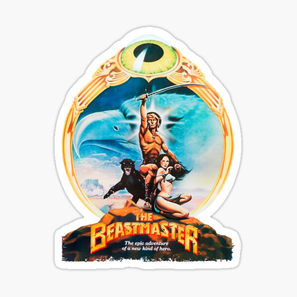 "The Beastmaster 1982 Sword Sorcery Film Movie Marc Singer" Sticker for ...