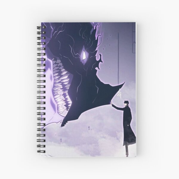 "Solo Leveling Sung Jin Woo And Kamish (Art Design)" Spiral Notebook by ...