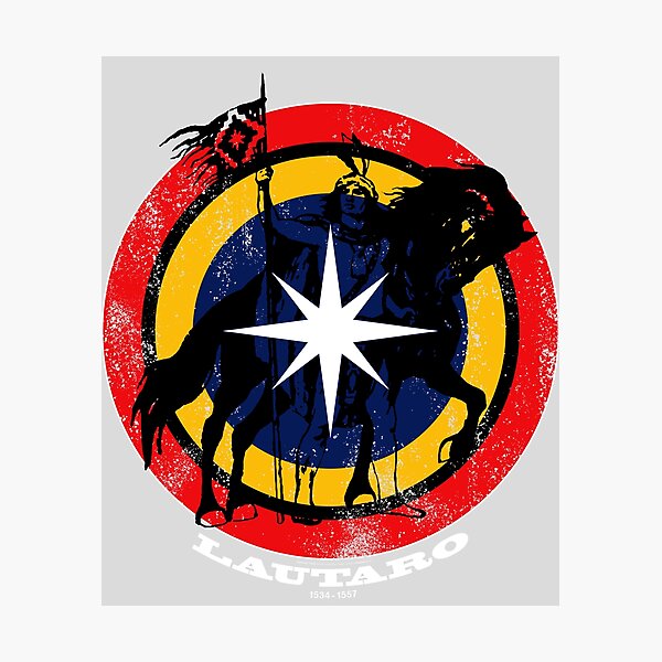 Lámina fotográfica «LAUTARO - MAPUCHE TOQUI - Líder indígena chileno ...