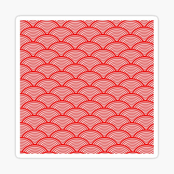 "Abstract Red Scale Design" Sticker for Sale by FreedomUniverse | Redbubble