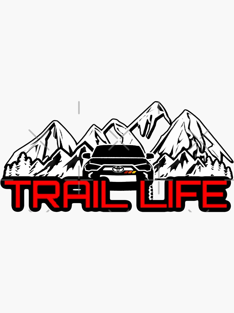 "Trail Life 4 Runner TRD/ORP" Sticker for Sale by Sleepygirl2010 ...