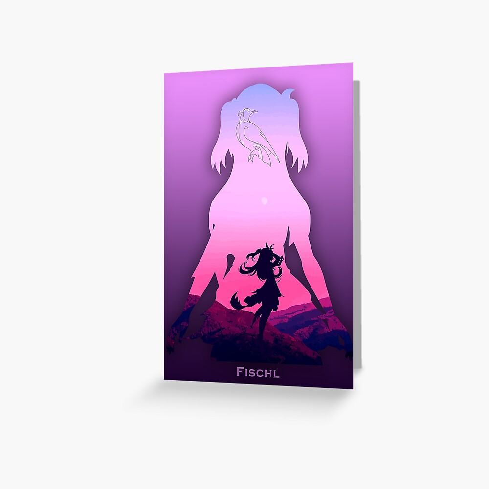 "Fischl Genshin Impact" Greeting Card for Sale by Nadine-Suciu | Redbubble