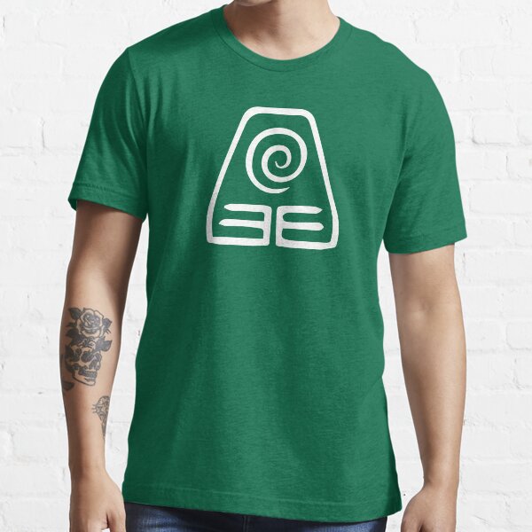 "Earthbending Symbol (white)" T-shirt for Sale by hopperograss ...