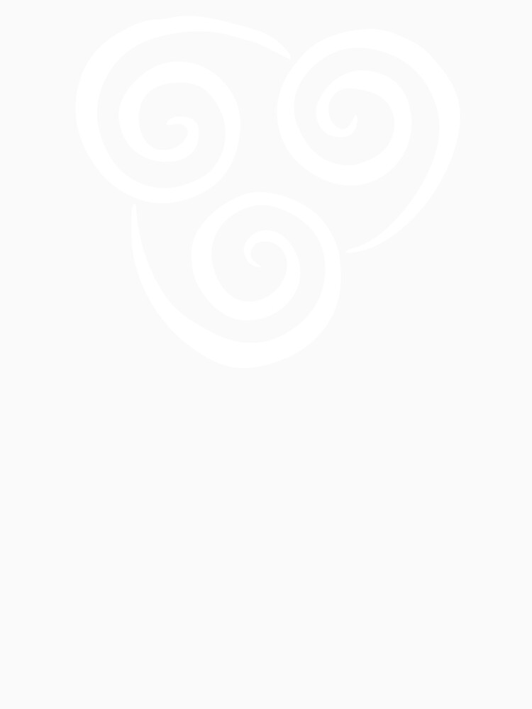 "Airbending Symbol (white)" Essential T-Shirt for Sale by hopperograss ...