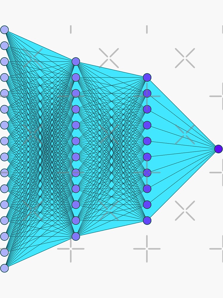 "Neural Network - Machine learning" Sticker for Sale by Tomato-soup ...