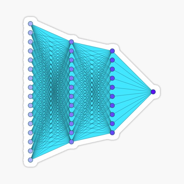 "Neural Network - Machine learning" Sticker for Sale by Tomato-soup ...