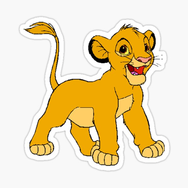 "simba kid" Sticker for Sale by KnitNknot | Redbubble