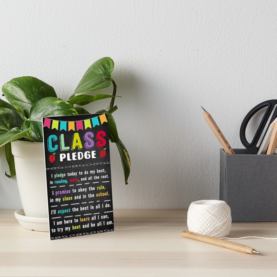 "Class Pledge" Poster for Sale by YimHrishi | Redbubble