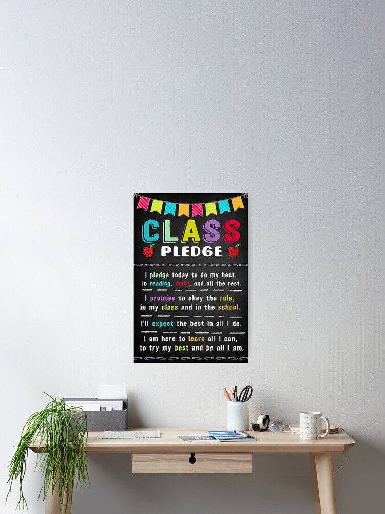 "Class Pledge" Poster for Sale by YimHrishi | Redbubble