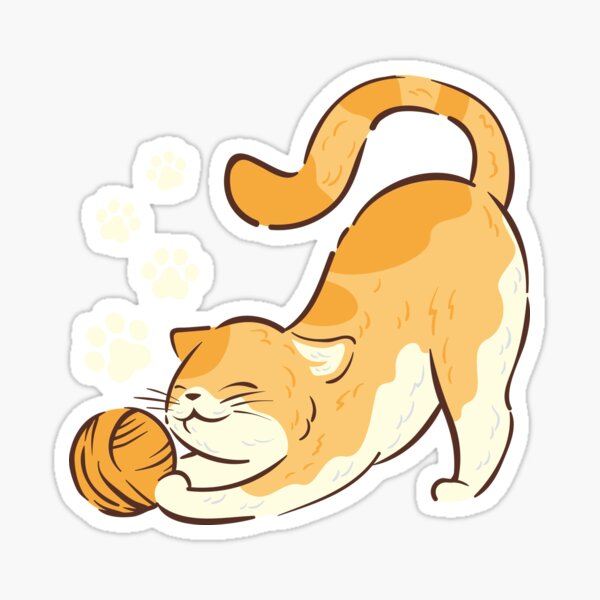 "Life Is Good A Cat Makes It Better" Sticker for Sale by Iandems ...