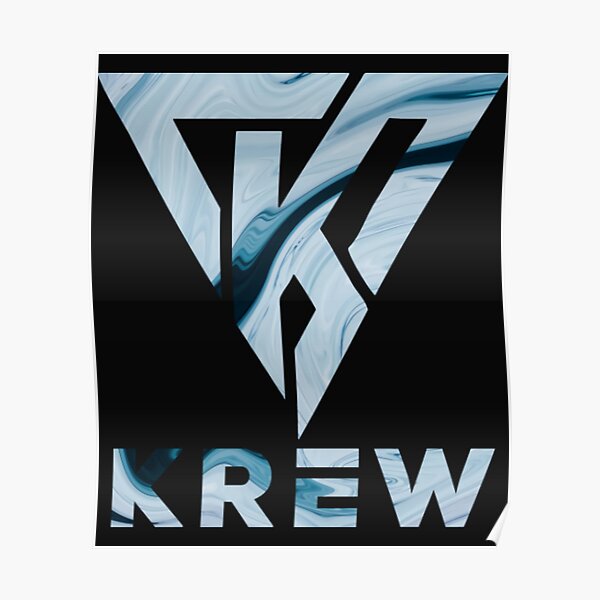 "Funneh And The Krew T-ShirtKrew Logo " Poster by TheKrewShop | Redbubble