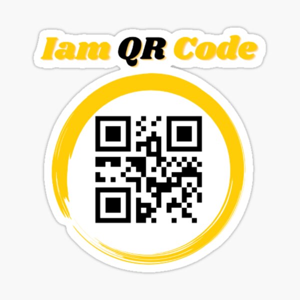 "Copy of I AM QR CODE" Sticker for Sale by medofox | Redbubble
