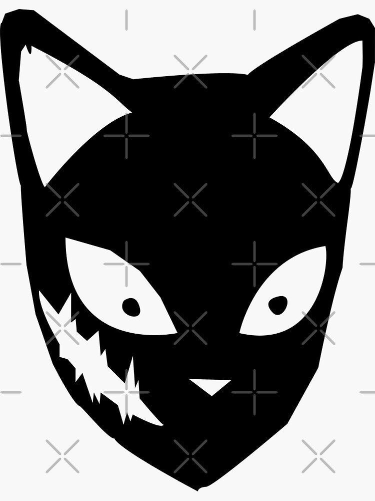 "Demon Slayer Mask." Sticker by mehtabkhatik18 | Redbubble