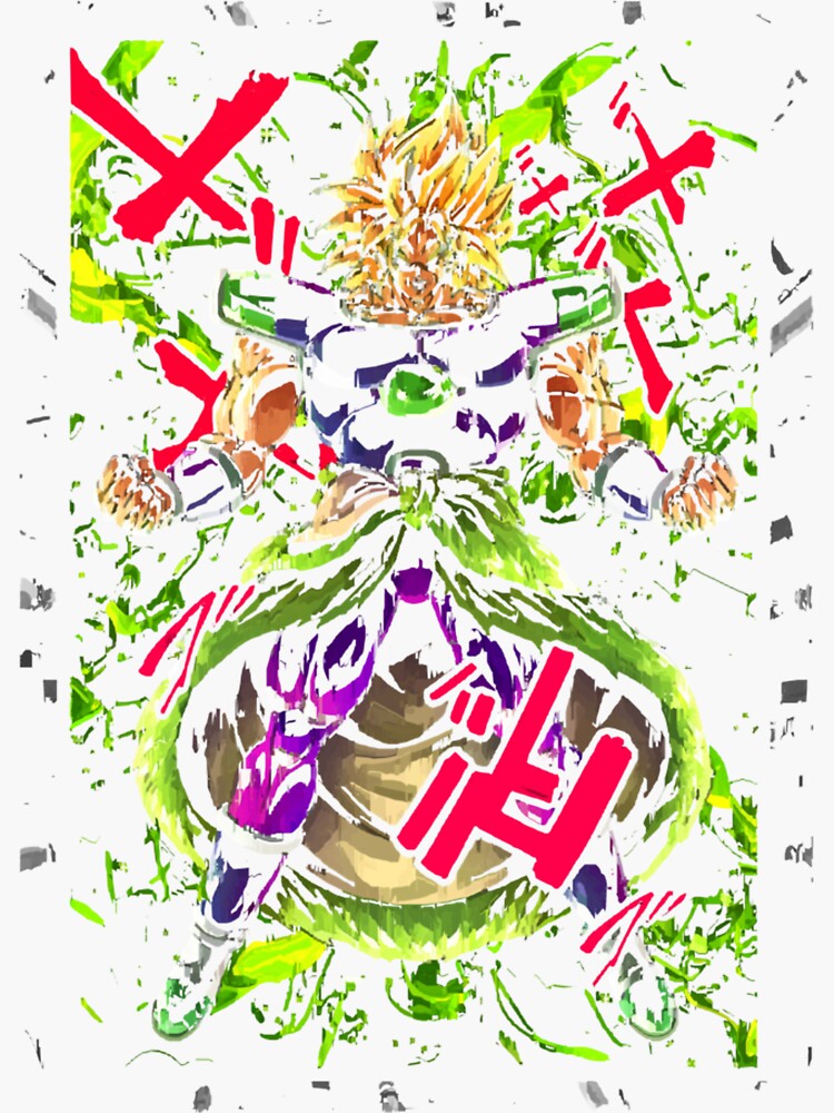 "Legendary Broly SSJ Neo| Perfect Gift For you and friends" Sticker for ...