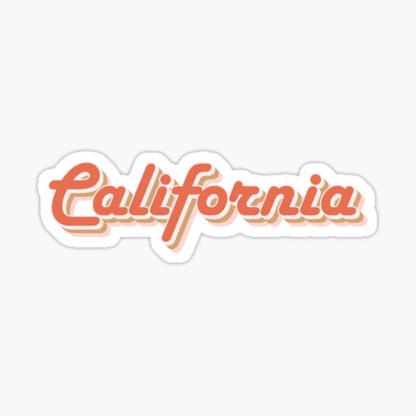 "California" Sticker for Sale by fmcreates | Redbubble