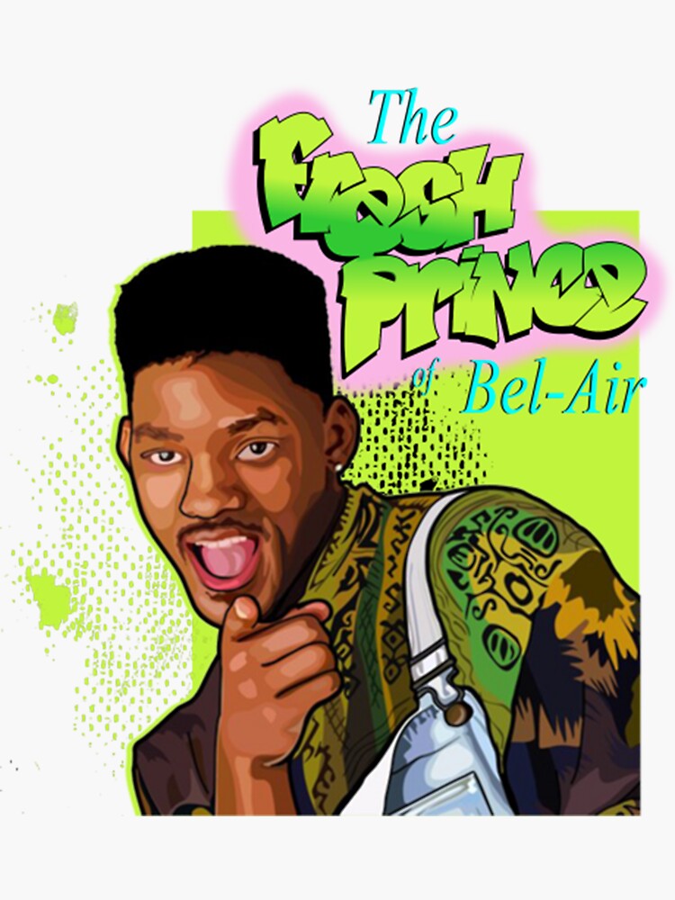 "Fresh Prince Of Bel Air fresh prince of bel air retro " Sticker for ...