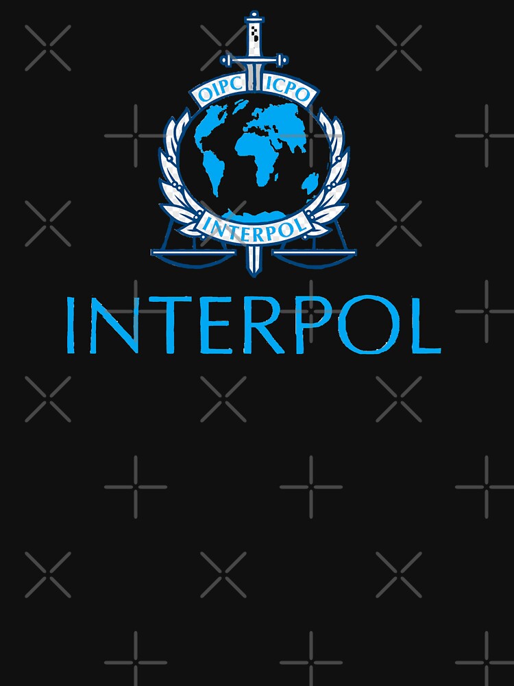 "INTERPOL" Active T-Shirt for Sale by coffeecountyjim | Redbubble