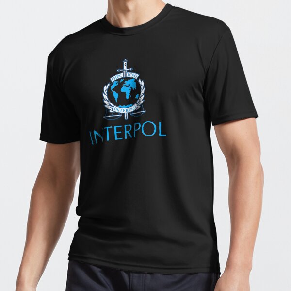 "INTERPOL" Active T-Shirt for Sale by coffeecountyjim | Redbubble