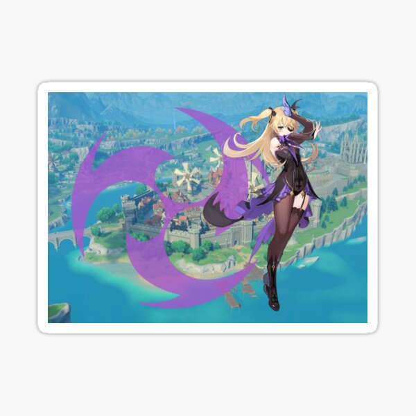 "Fischl - Genshin Impact" Sticker for Sale by VelvetZone | Redbubble