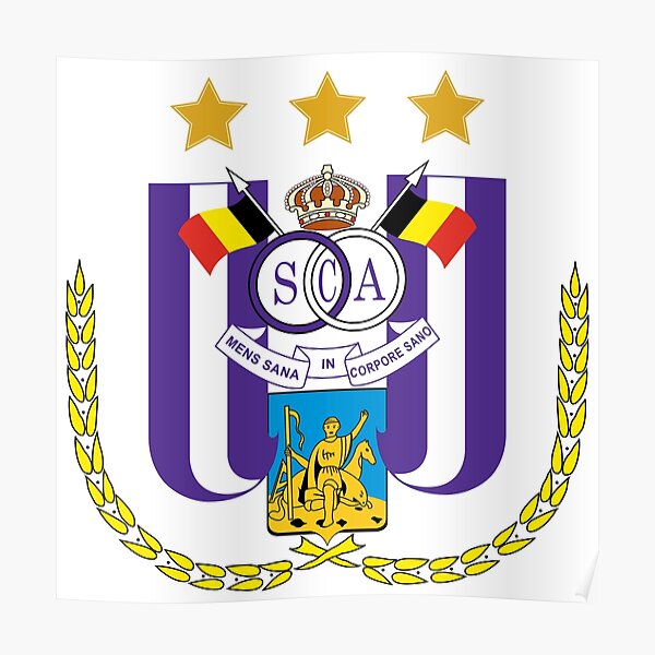 "RSC-ANDERLECHT BELGIAN LOGO" Poster for Sale by tamilkaka | Redbubble