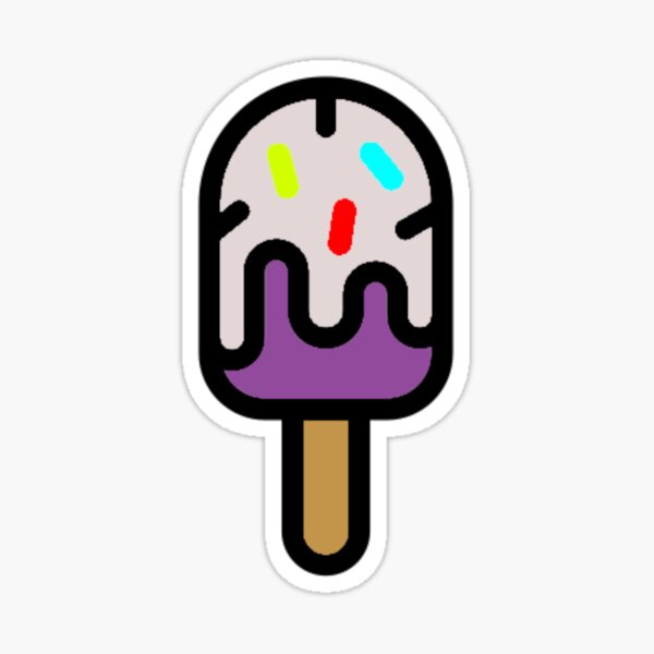 "Colorful ice cream bar" Sticker for Sale by Prolon | Redbubble