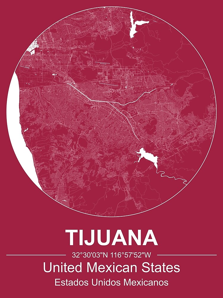 Póster «Mapa de la ciudad de Tijuana (Estados Unidos Mexicanos)» de ...