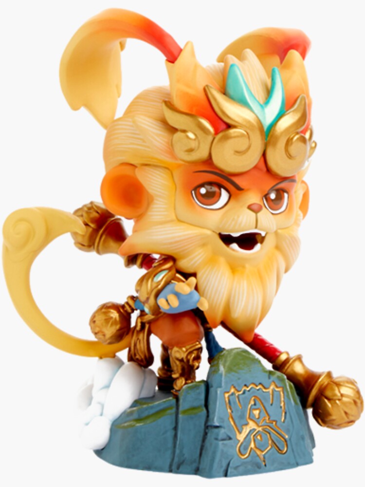 "Radiant Wukong" Sticker by HeatherValdez | Redbubble