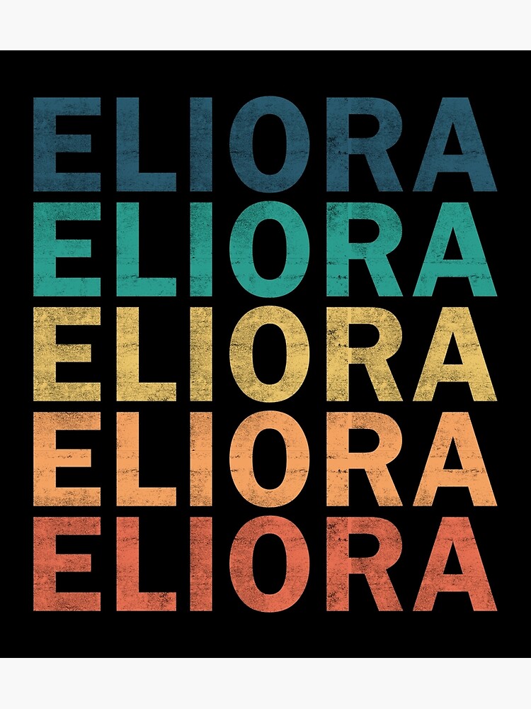 Póster «Camiseta con nombre de Eliora - Camiseta de artículo de regalo ...