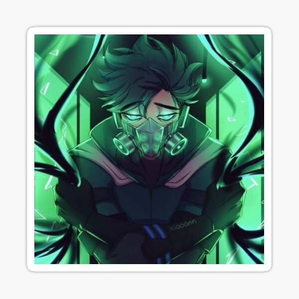 "Villian Deku (MHA)" Sticker for Sale by Twilightthehawk | Redbubble