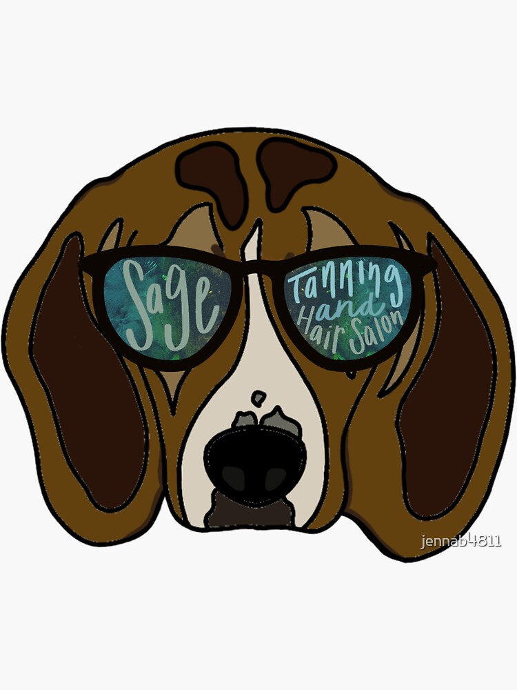 "Sage Dog" Sticker by jennab4811 | Redbubble