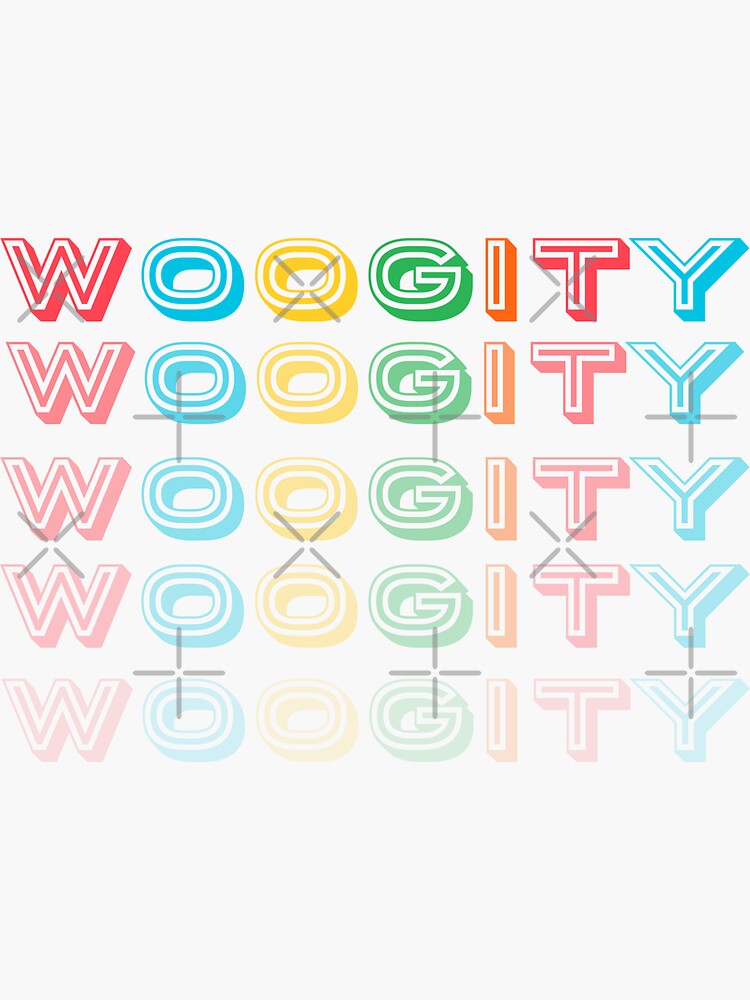 " Woogity Woogity" Sticker for Sale by HeavenNo-18 | Redbubble
