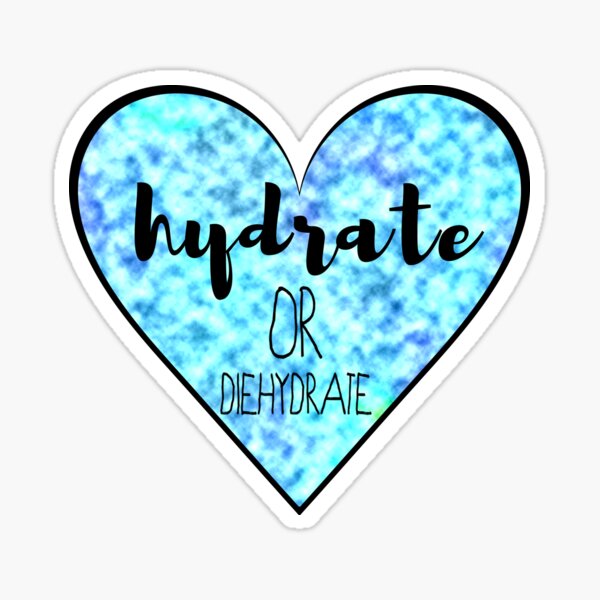 " Hydro | Simple hydrate | Hydrate or diehydrate" Sticker for Sale by ...