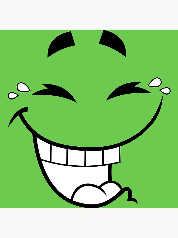 "cute laughing face" Poster for Sale by Blackwolf77 | Redbubble