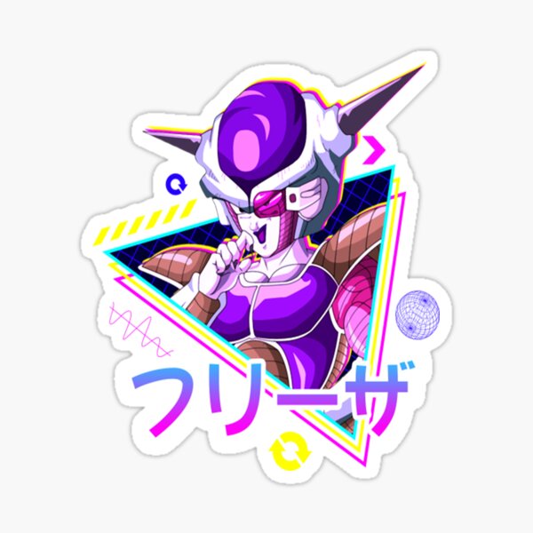 "Frieza T-Shirtsynthwave Frieza T-Shirt_by Exhozt_" Sticker for Sale by ...
