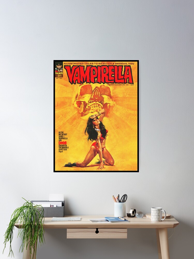 "A GREAT VINTAGE VAMPIRELLA MAGAZINE COVER!" Poster for Sale by ...