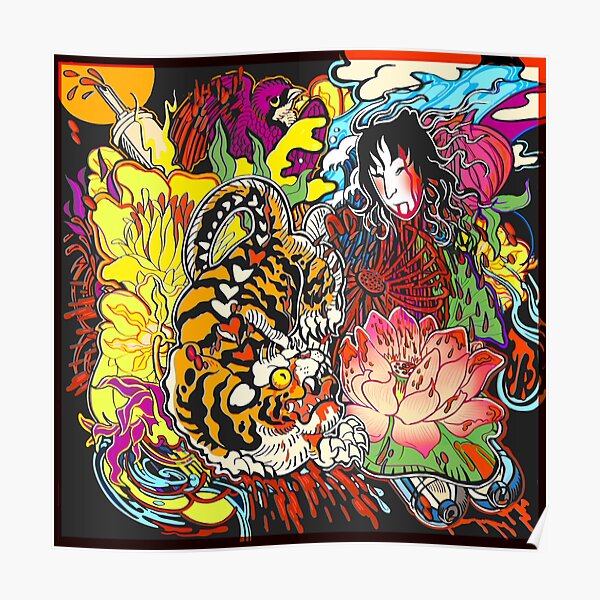 "BNHA! Himiko Touga inspired irezumi tattoo" Poster for Sale by angsty ...