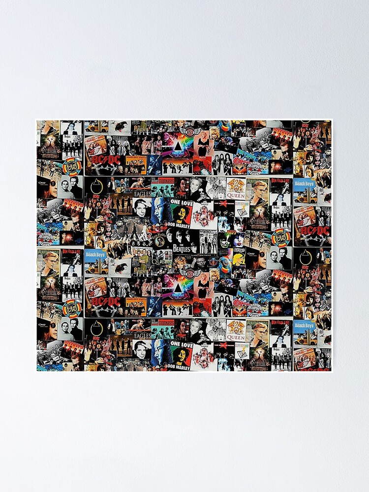 "ROCK COLLAGE" Poster for Sale by nosholelb | Redbubble