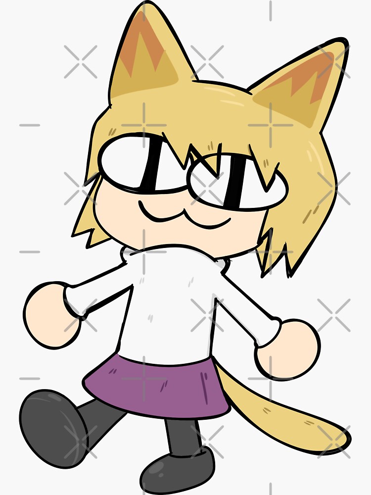 "Neco-Arc Nya" Sticker for Sale by Wisdomeel | Redbubble