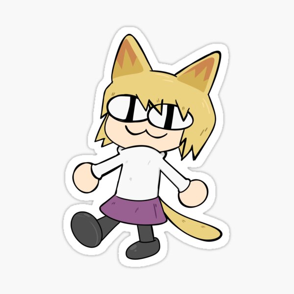 "Neco-Arc Nya" Sticker for Sale by Wisdomeel | Redbubble