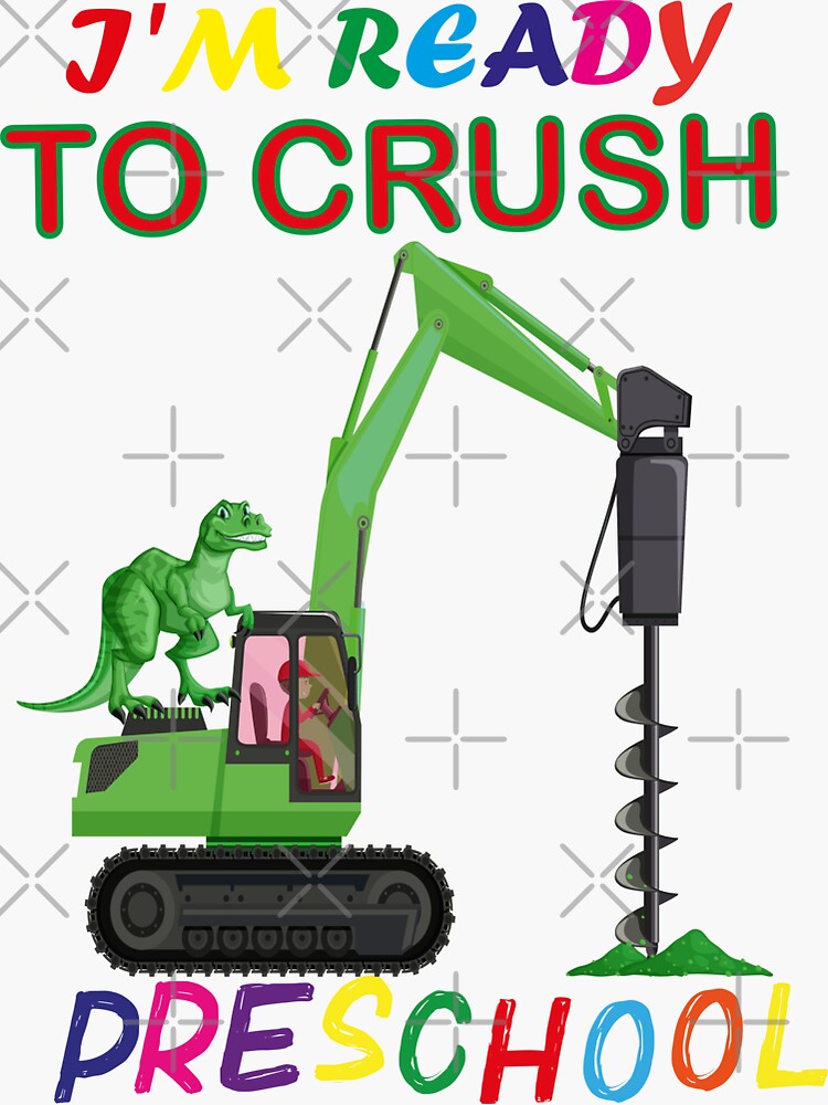 "Kids Im Ready To Crush Preschool" Sticker for Sale by fatimazola ...
