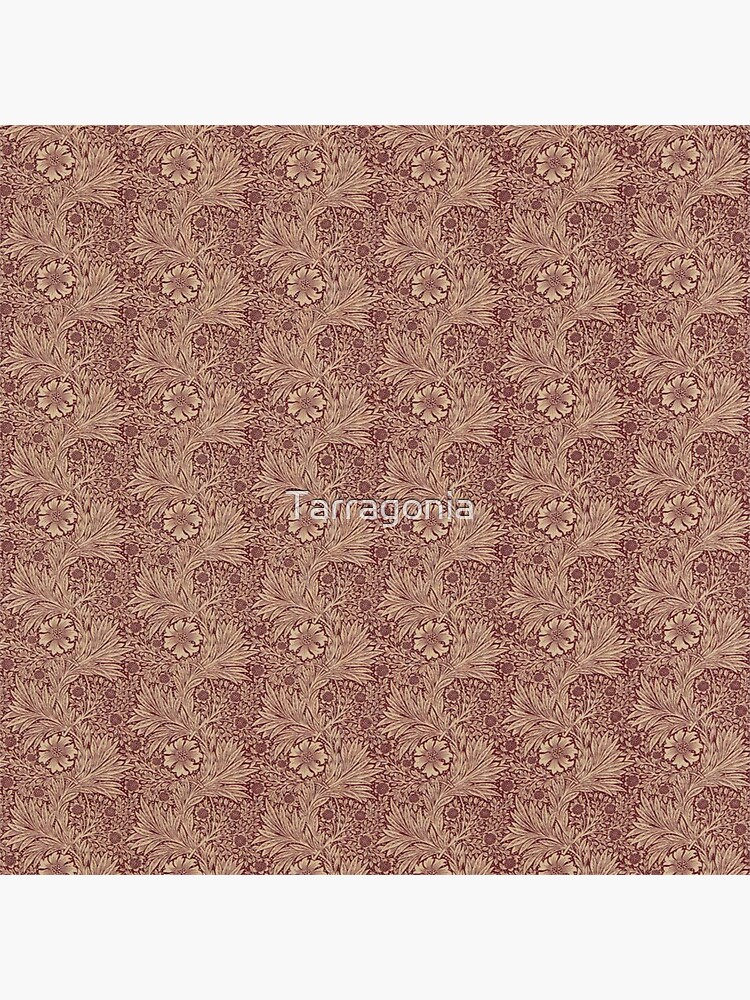 "William Morris Marigold Brick Manilla Red Vintage Floral Botanical ...