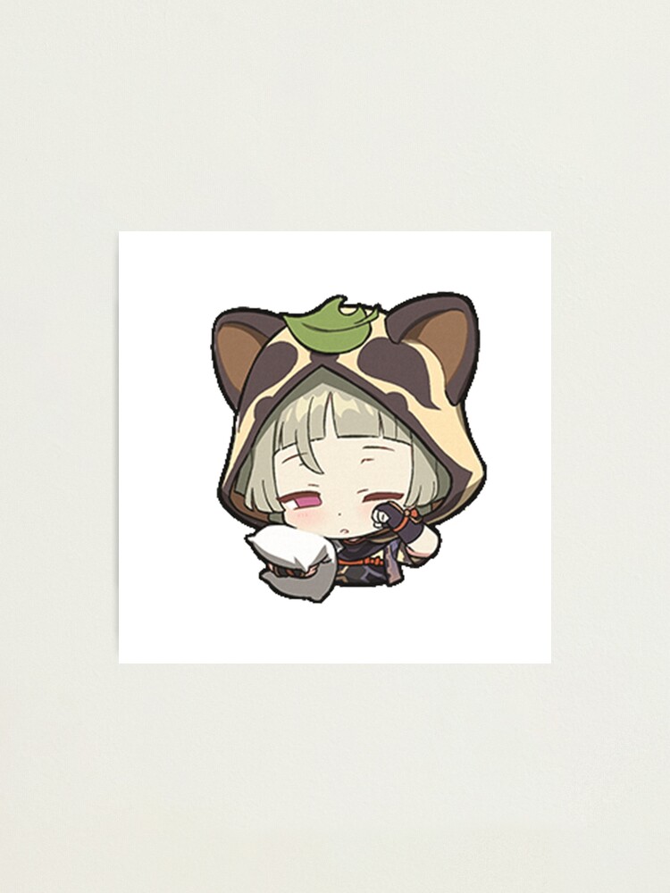 Lámina fotográfica «Genshin Impact Sayu Stickers» de Animecomic | Redbubble