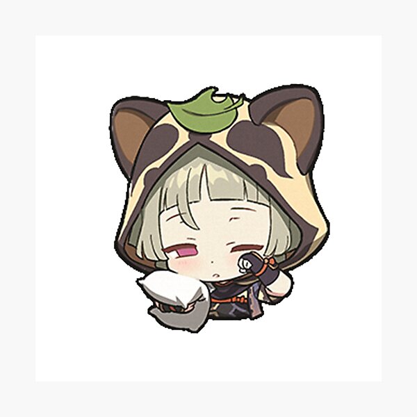Lámina fotográfica «Genshin Impact Sayu Stickers» de Animecomic | Redbubble