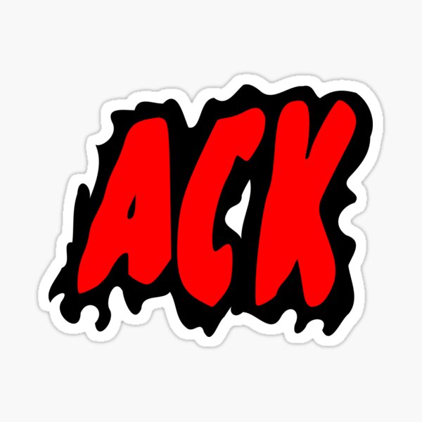 "ACK" Sticker for Sale by solenoidapparel | Redbubble