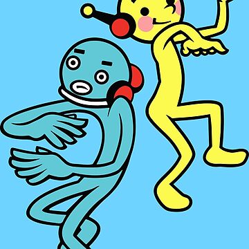 "DJ Yellow and Student - Rhythm Heaven" Sticker for Sale by Biochao ...