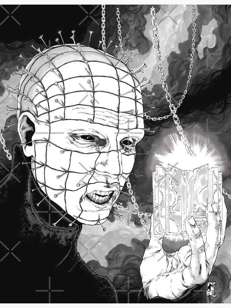 "Original Pinhead Hellraiser Horror Design" Poster by BREEDsArt | Redbubble