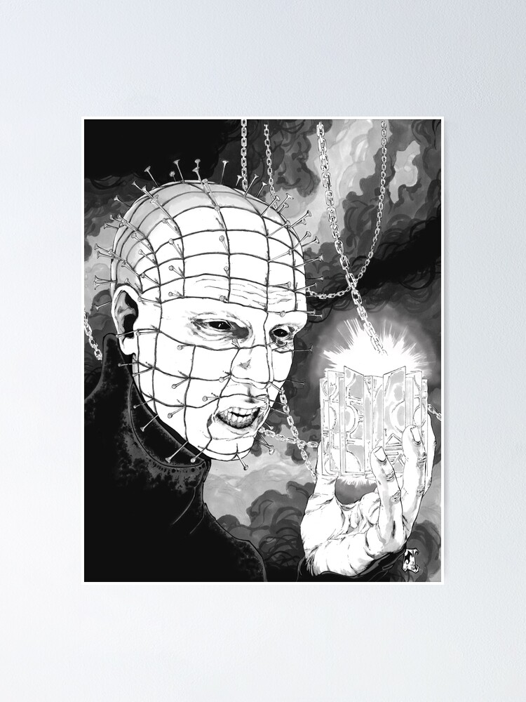"Original Pinhead Hellraiser Horror Design" Poster by BREEDsArt | Redbubble
