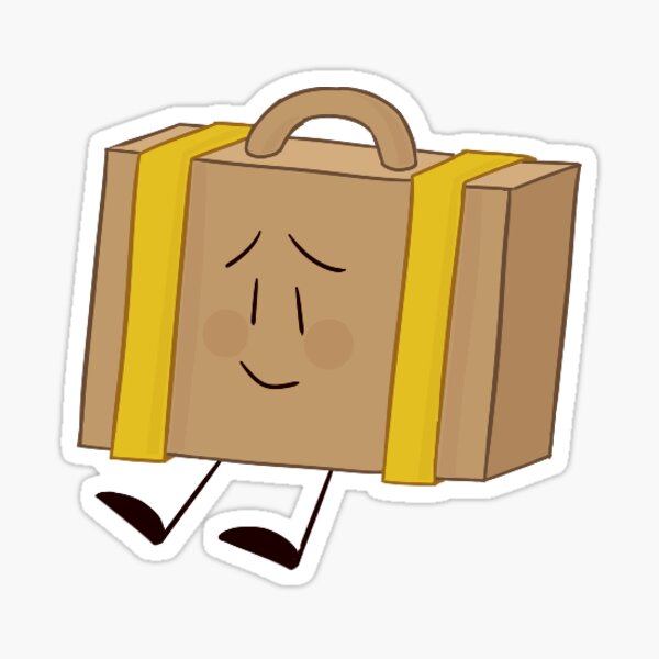 "suitcase (inanimate insanity)" Sticker for Sale by inushiba | Redbubble